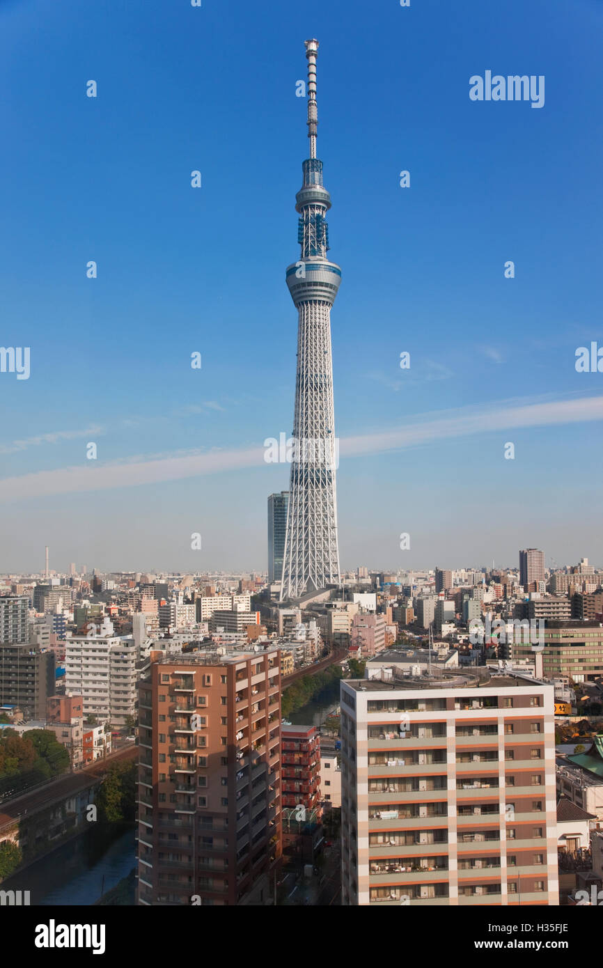 Tokyo Skytree, the world's tallest free-standing broadcast tower at 634 ...