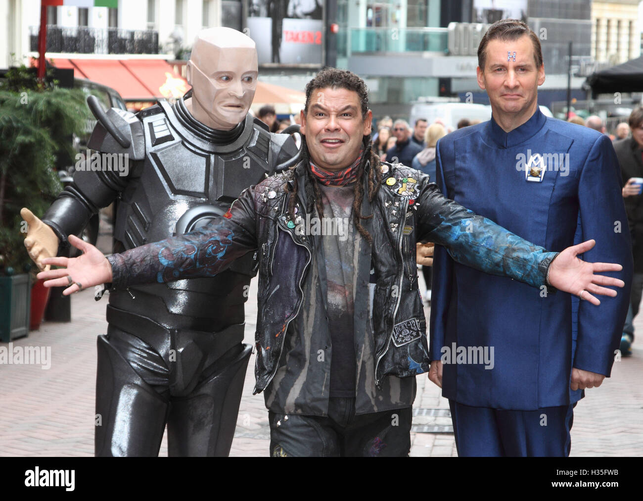 Chris Barrie, Craig Charles and Robert Llewellyn attend a Photocall for ...
