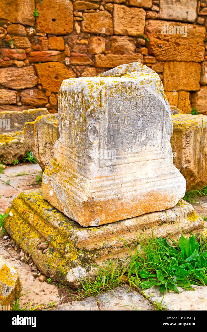 chellah in morocco africa the old roman deteriorated monument and site ...