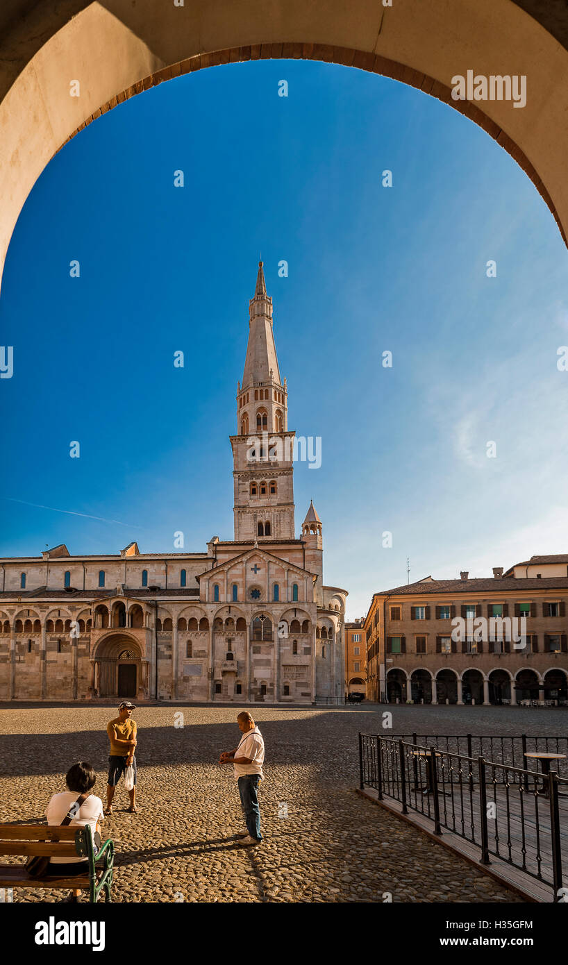 Italy Emilia Romagna Modena Piazza Grande; Cathedral - Unesco Site ...