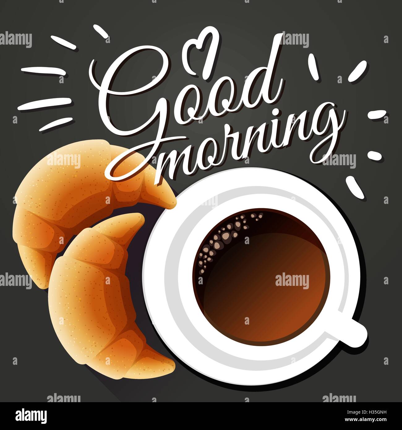 Good morning vector hi-res stock photography and images - Alamy