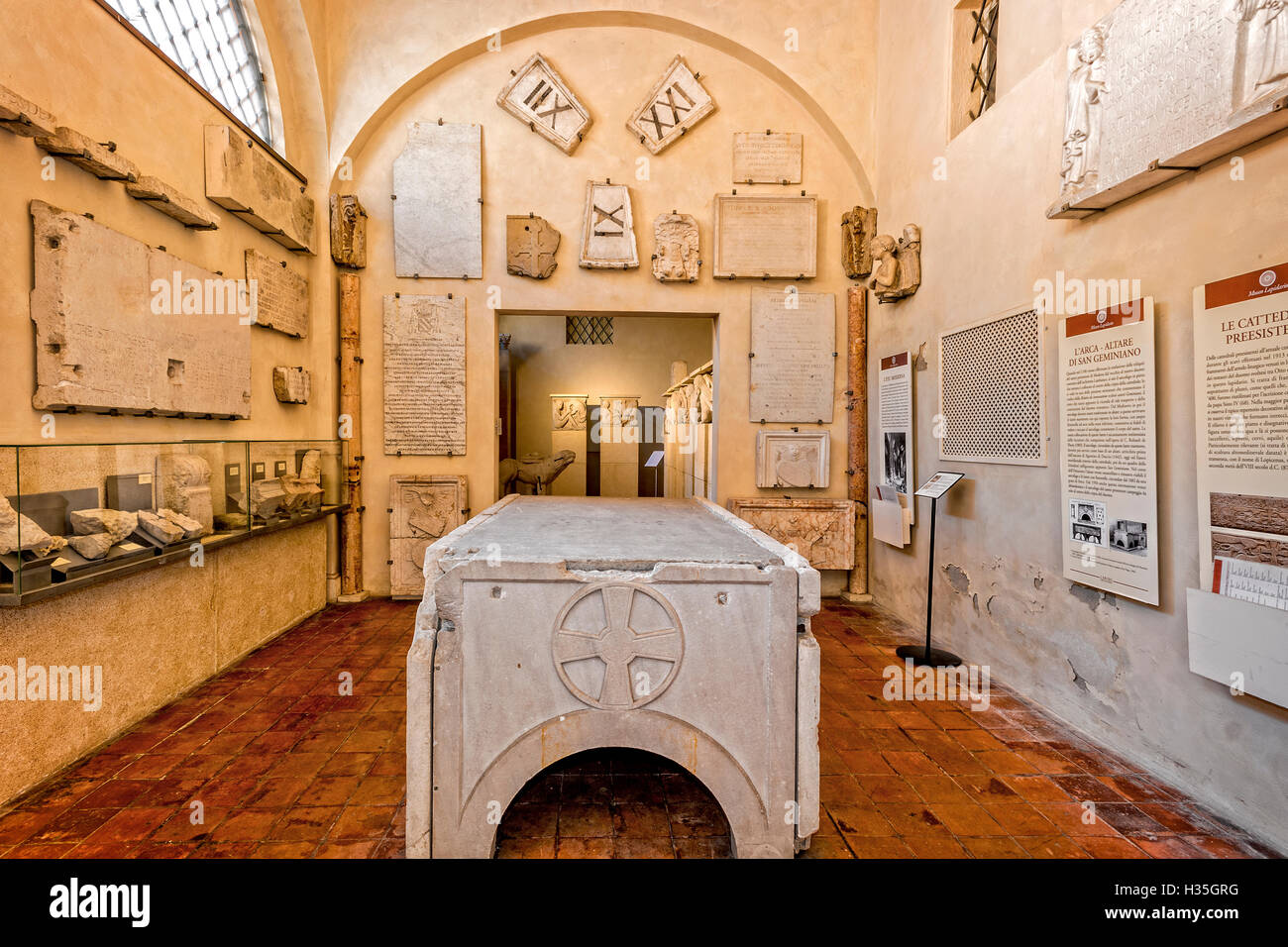 Italy Emilia Romagna Modena Cathedral Museum - lapidary museum -center ...
