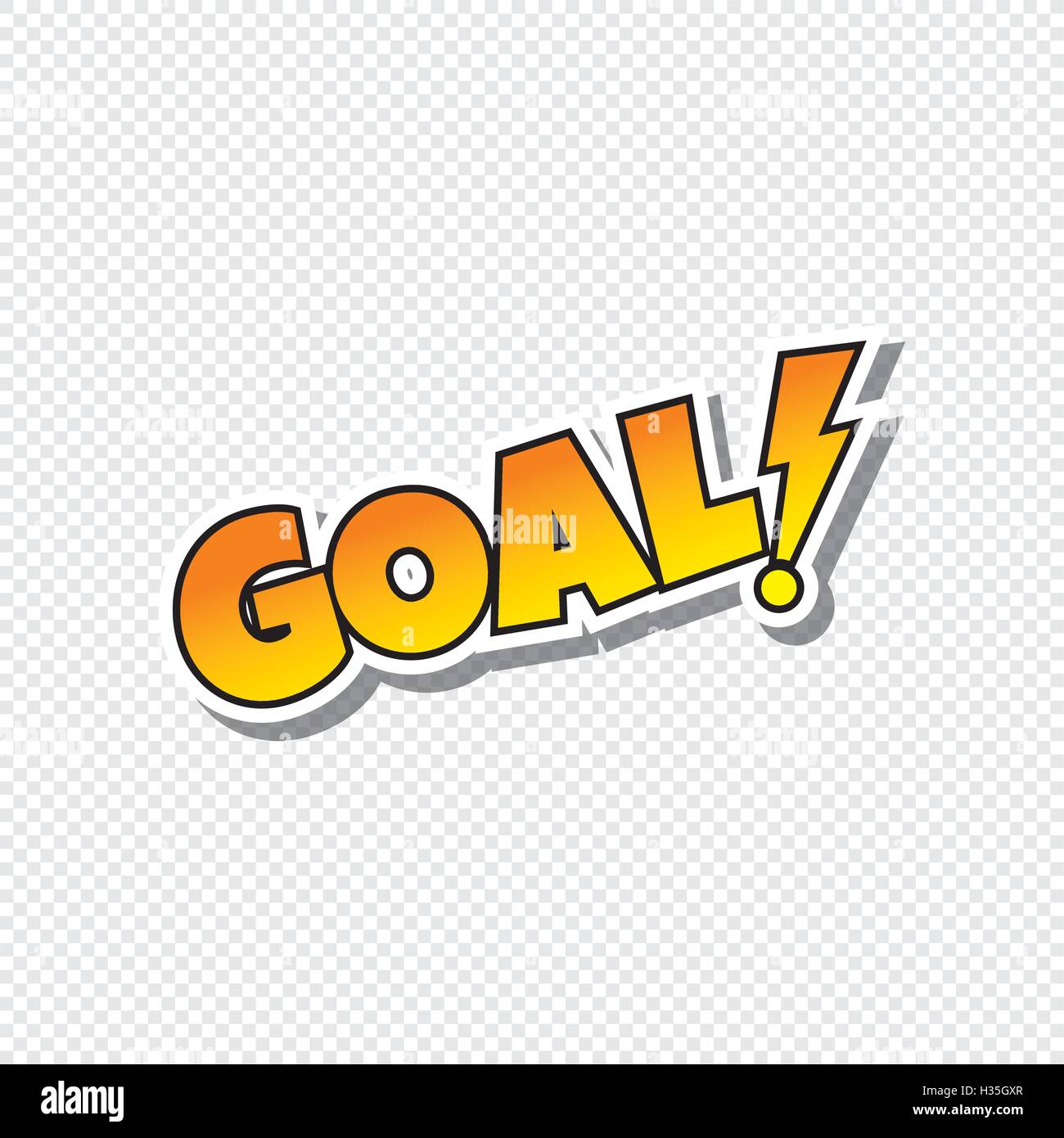goal cartoon sport text sticker Stock Vector Image & Art - Alamy