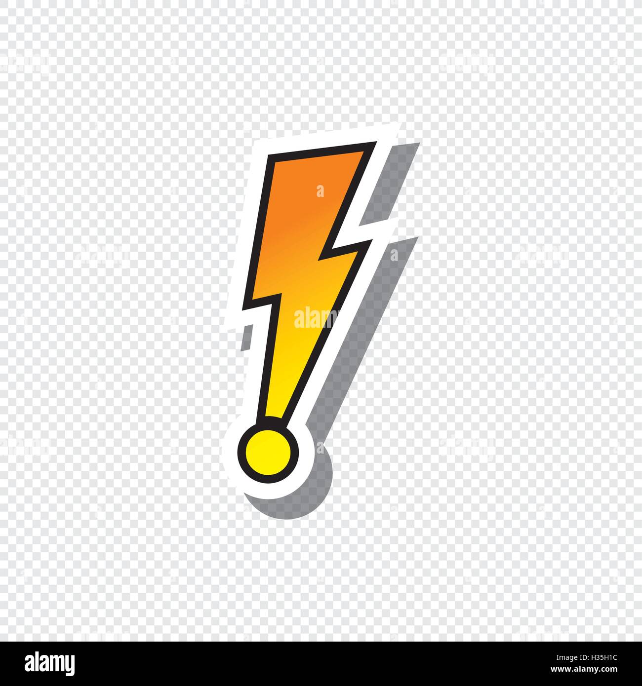 exclamation mark text sticker Stock Vector Image & Art - Alamy