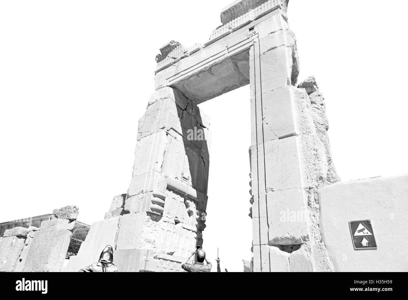 blur in iran persepolis the old ruins historical destination monuments ...