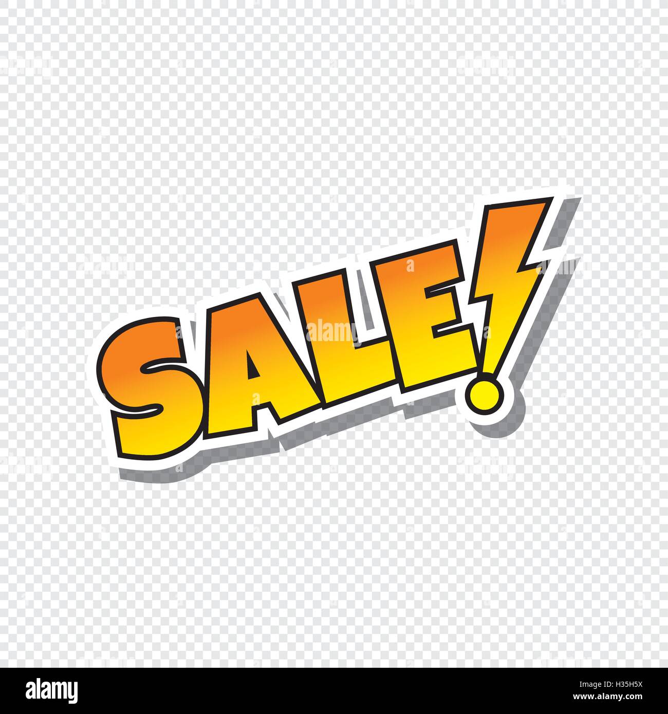 sale cartoon text sticker Stock Vector Image & Art - Alamy