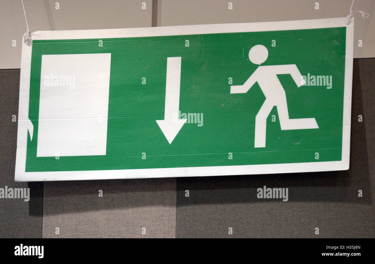 An exit sign over a door Stock Photo - Alamy