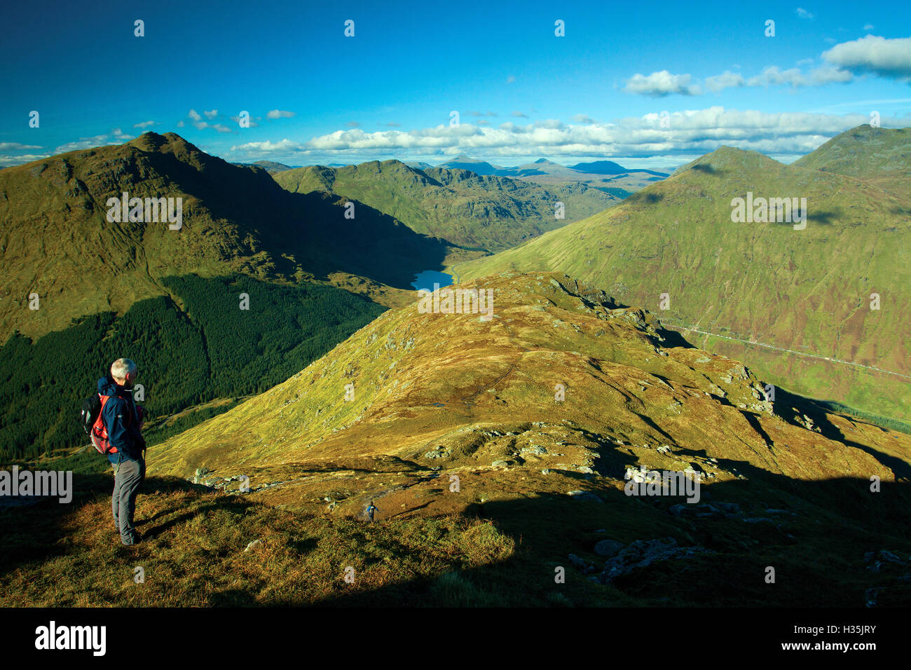 Beinn an Lochain and Loch Restil from Ben Donich, the Arrochar Alps ...
