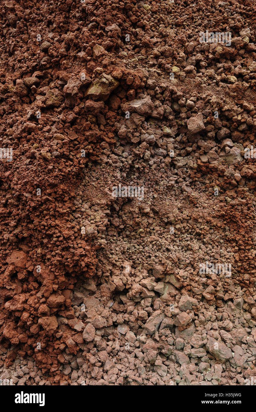 Cliff texture from Red Beach of Santorini Stock Photo - Alamy