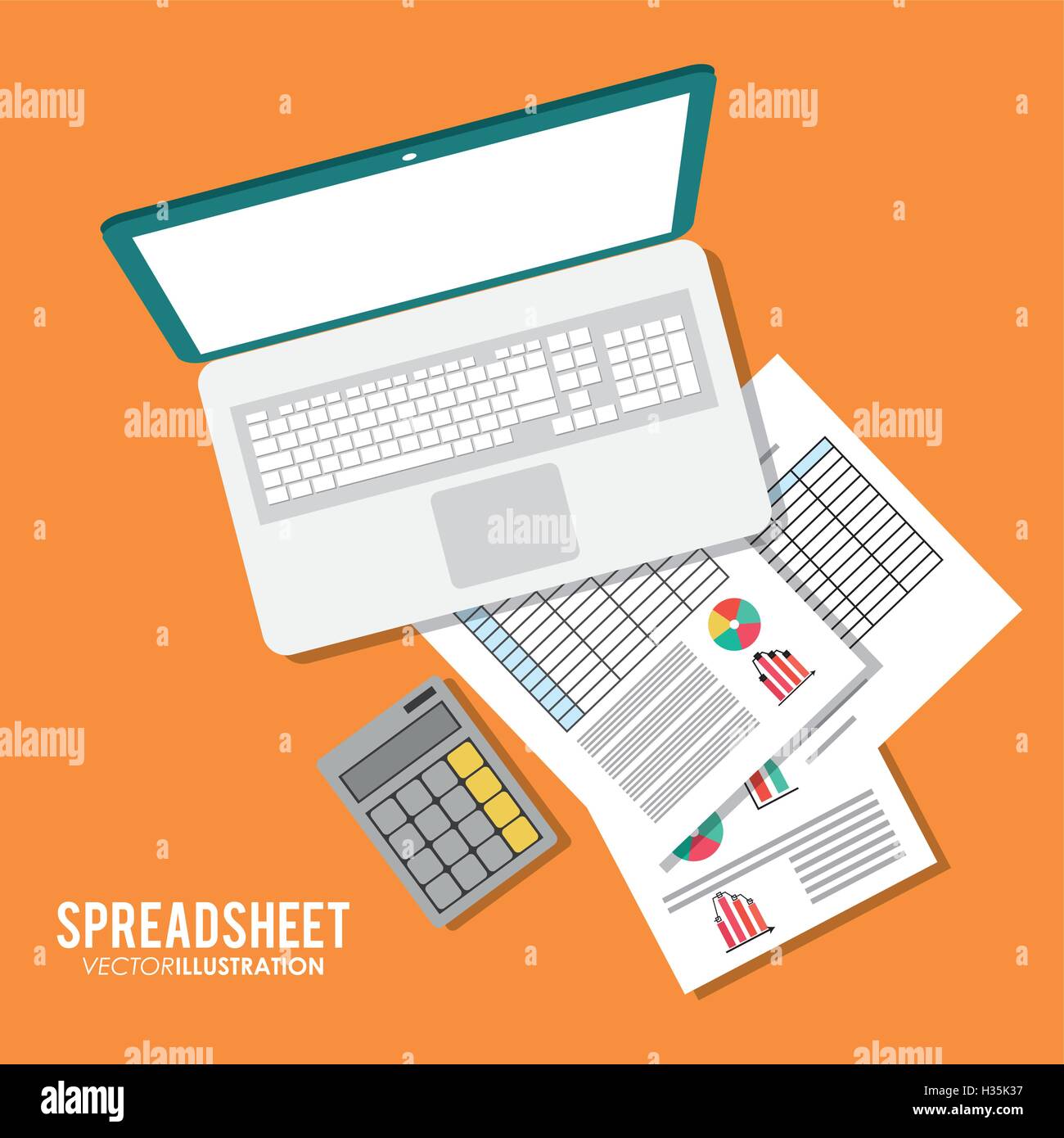 Spreadsheet icon design Stock Vector Image & Art - Alamy