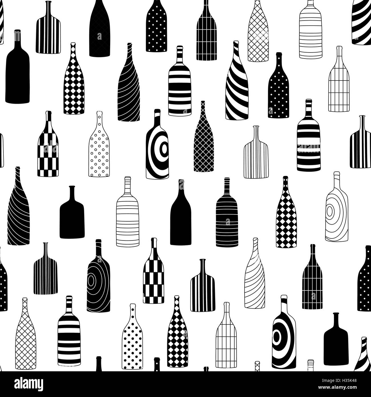 Bottles seamless pattern Stock Vector Image & Art - Alamy