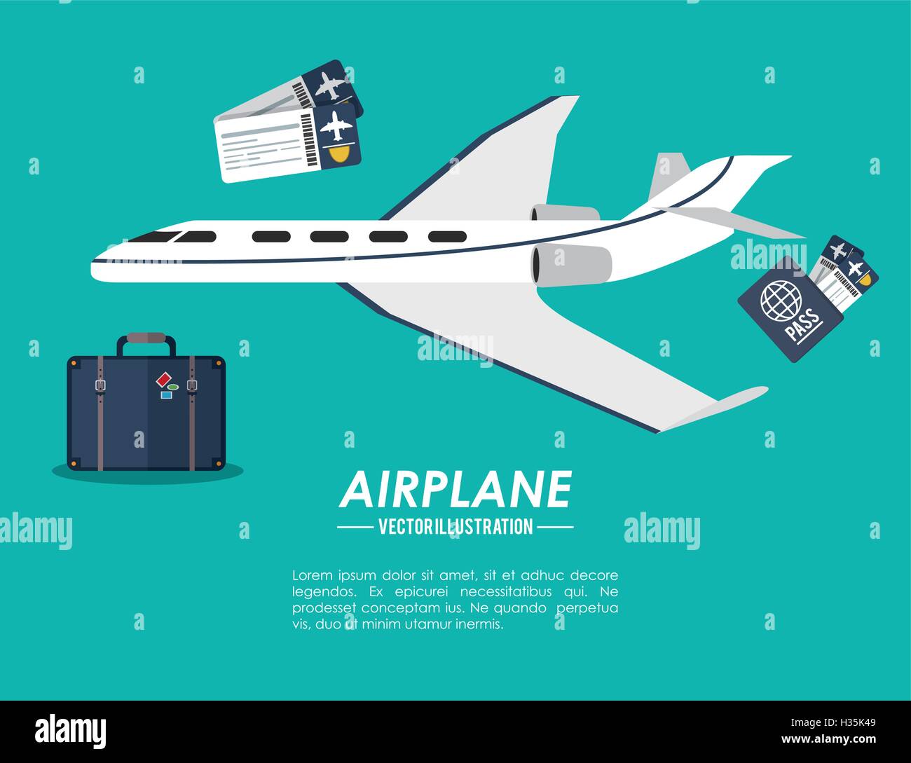 Airplane Icon Design Stock Vector Image Art Alamy