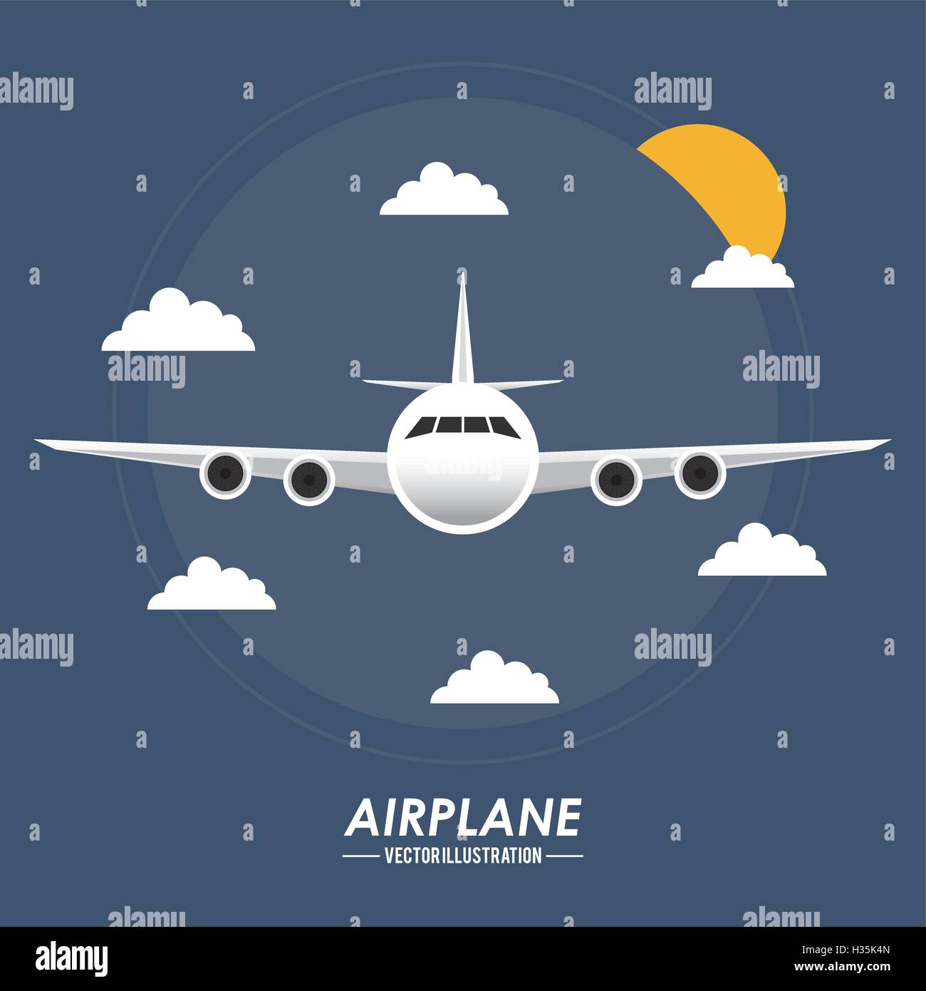 Airplane icon design Stock Vector Image & Art - Alamy