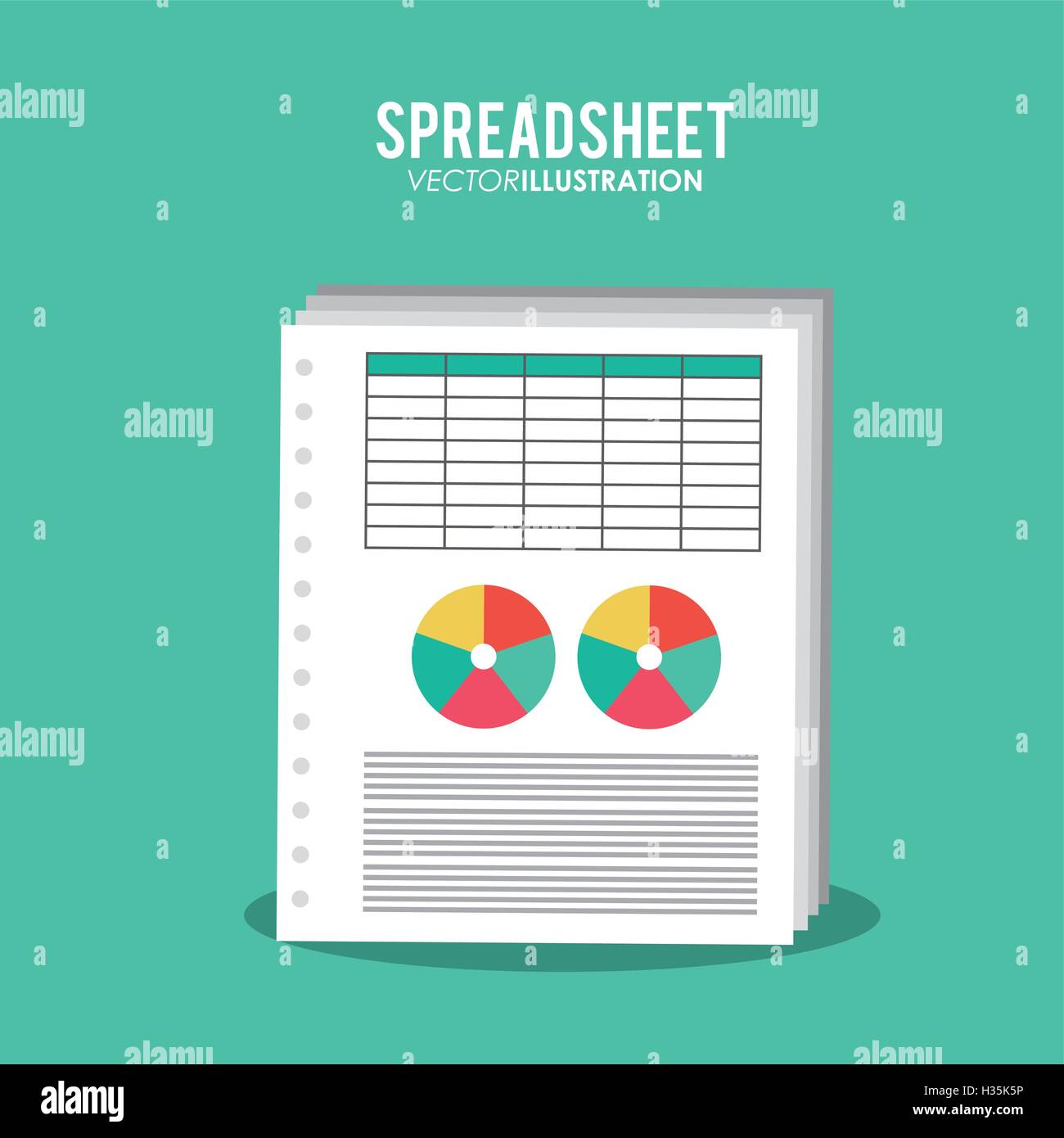 Spreadsheet icon design Stock Vector Image & Art - Alamy