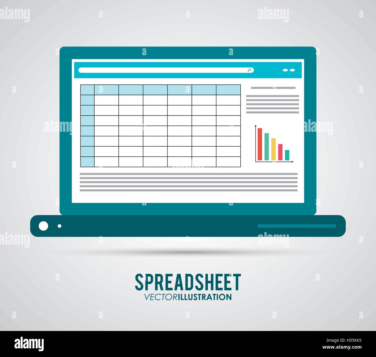 Spreadsheet icon design Stock Vector Image & Art - Alamy