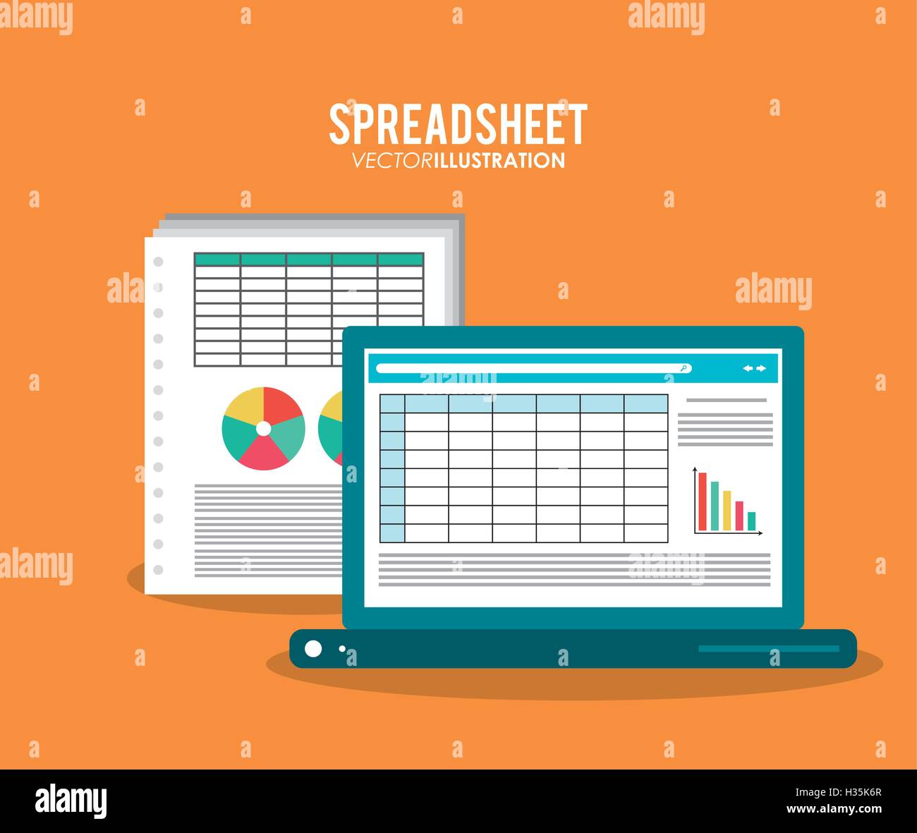 Spreadsheet icon design Stock Vector Image & Art - Alamy