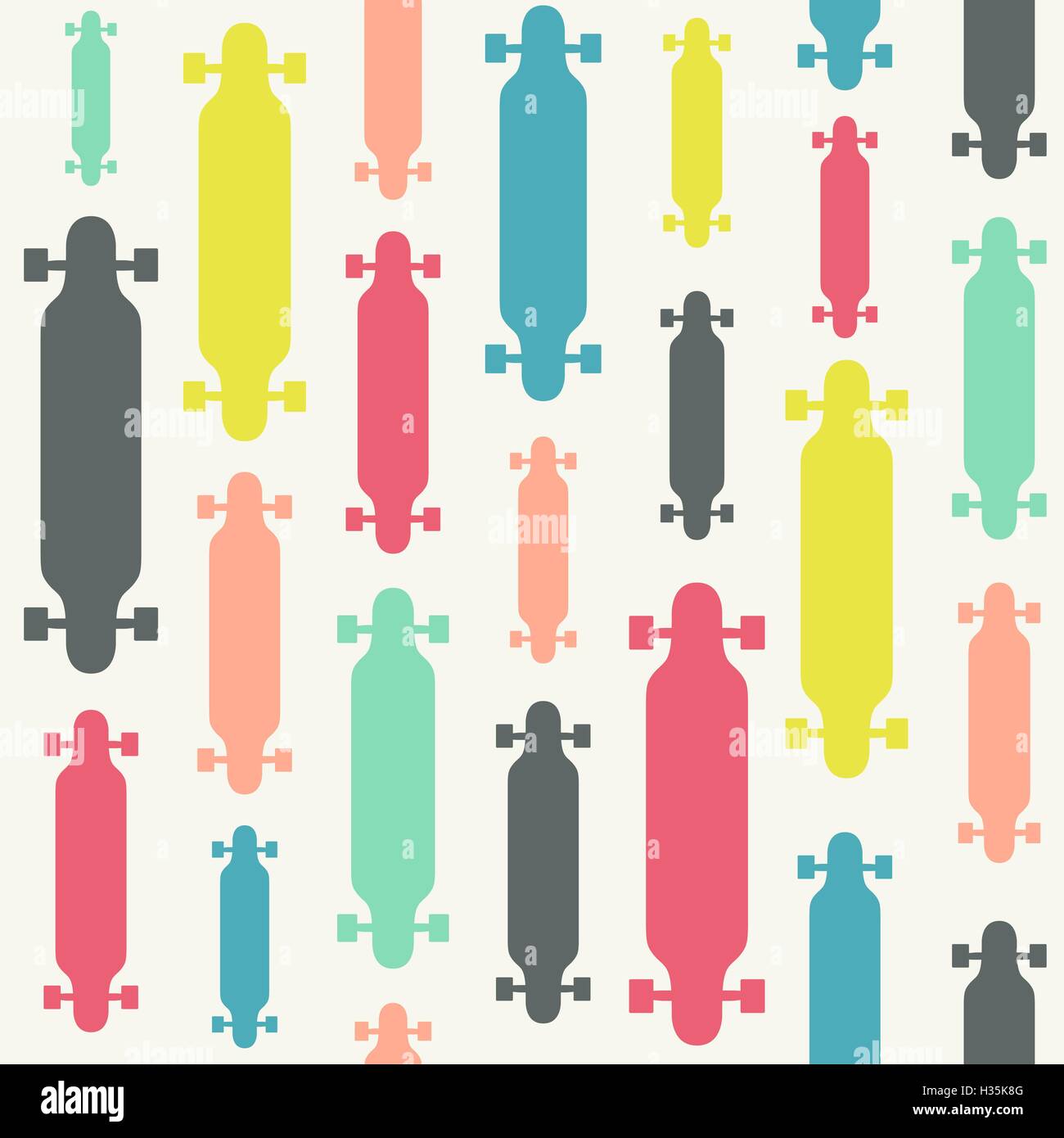 Longboards seamless pattern Stock Vector Image & Art - Alamy