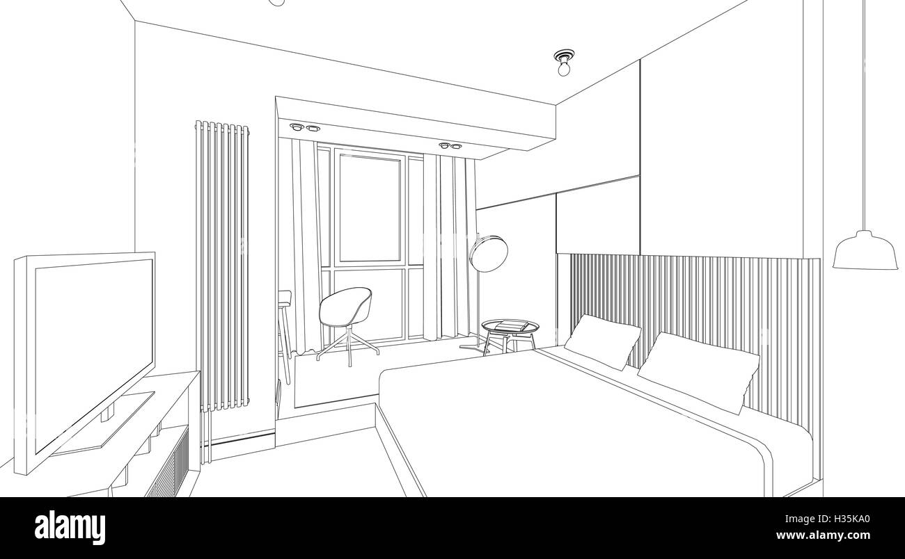 Ceiling light bedroom Cut Out Stock Images & Pictures - Alamy