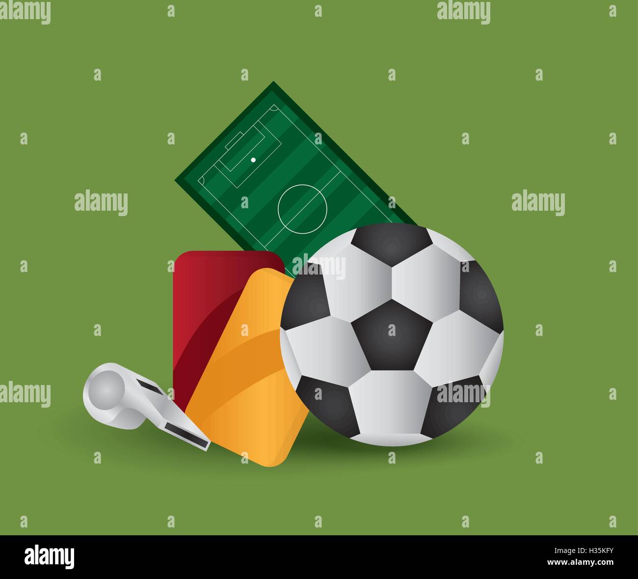 soccer football related icons image Stock Vector Image & Art - Alamy