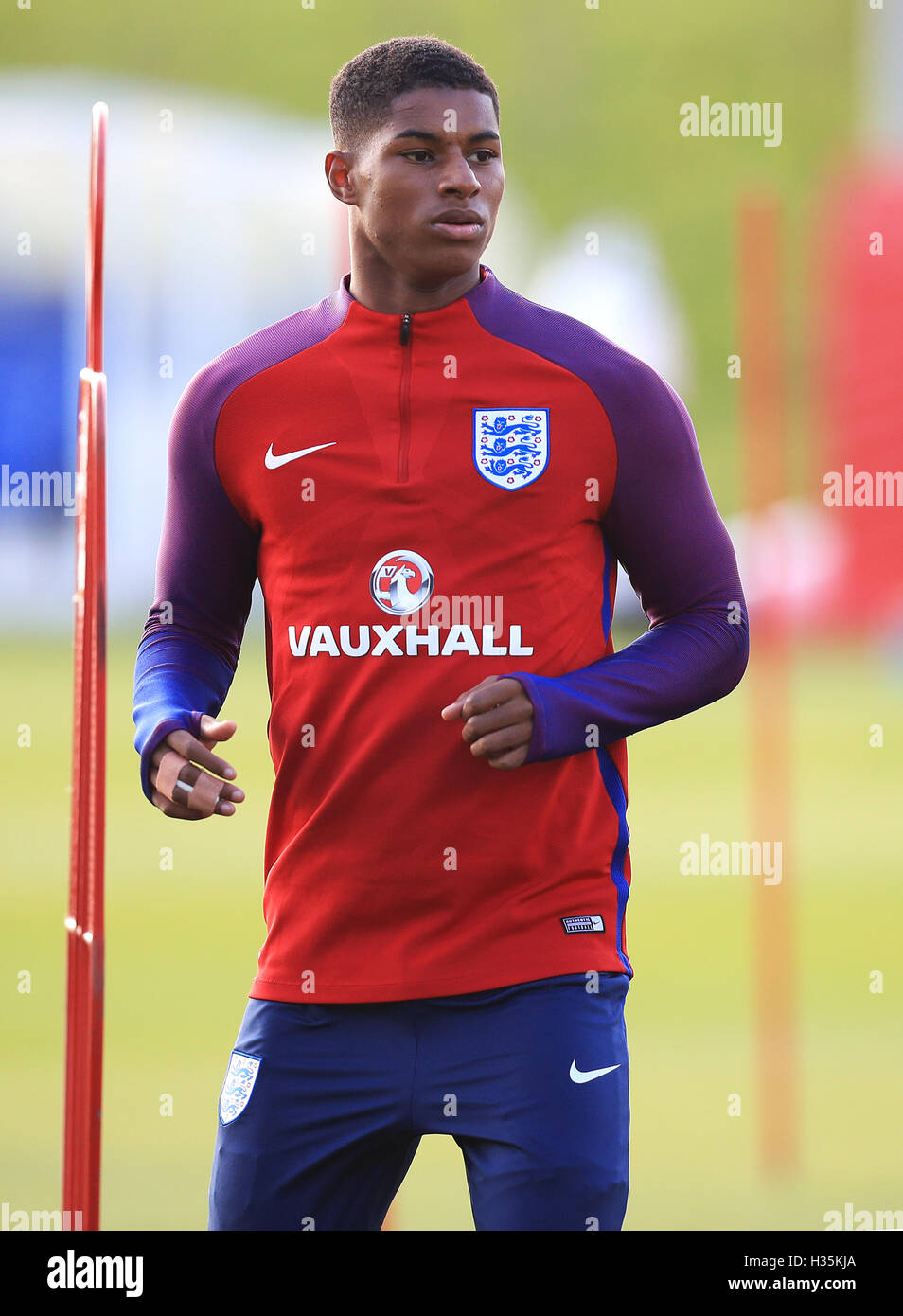 England's Marcus Rashford during a training session at St George's Park ...