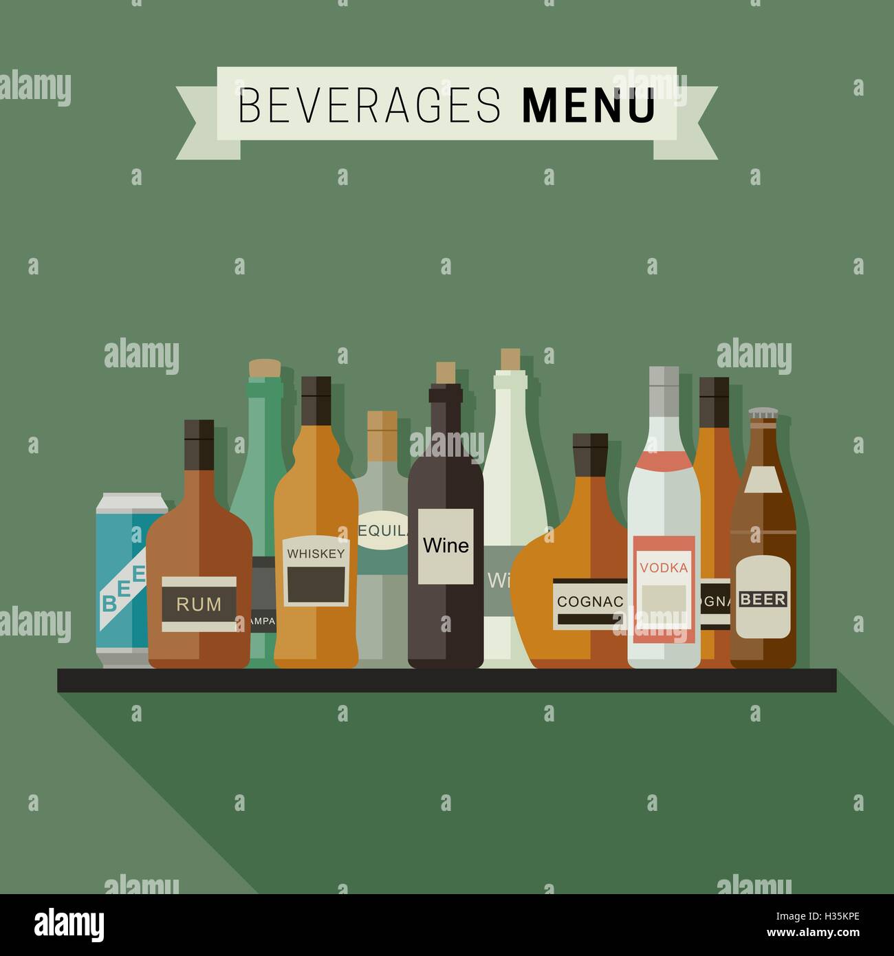 Hard drinks Stock Vector Images - Alamy