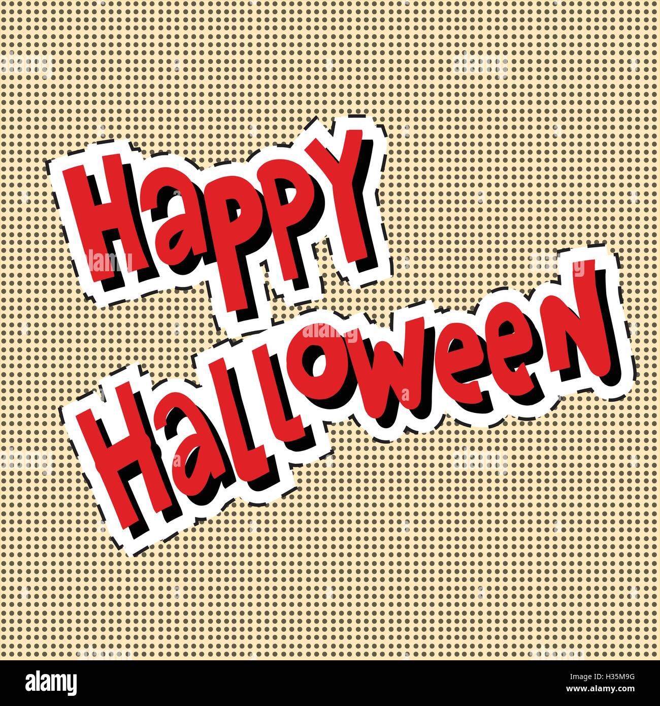 Happy Halloween label sticker Stock Vector Image & Art - Alamy