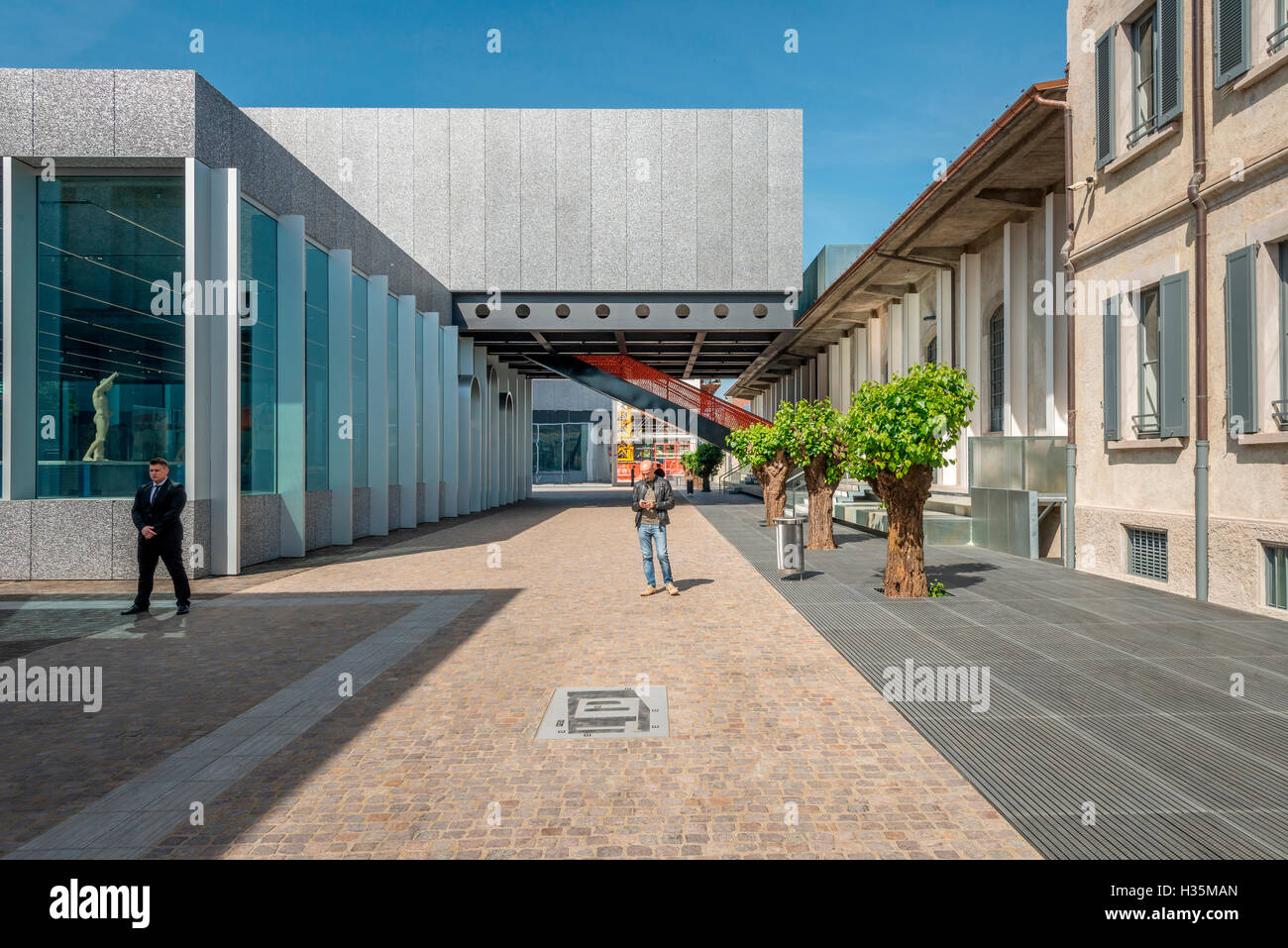 Exterior view of the Fondazione Prada Museum, Milan, Italy Stock Photo ...