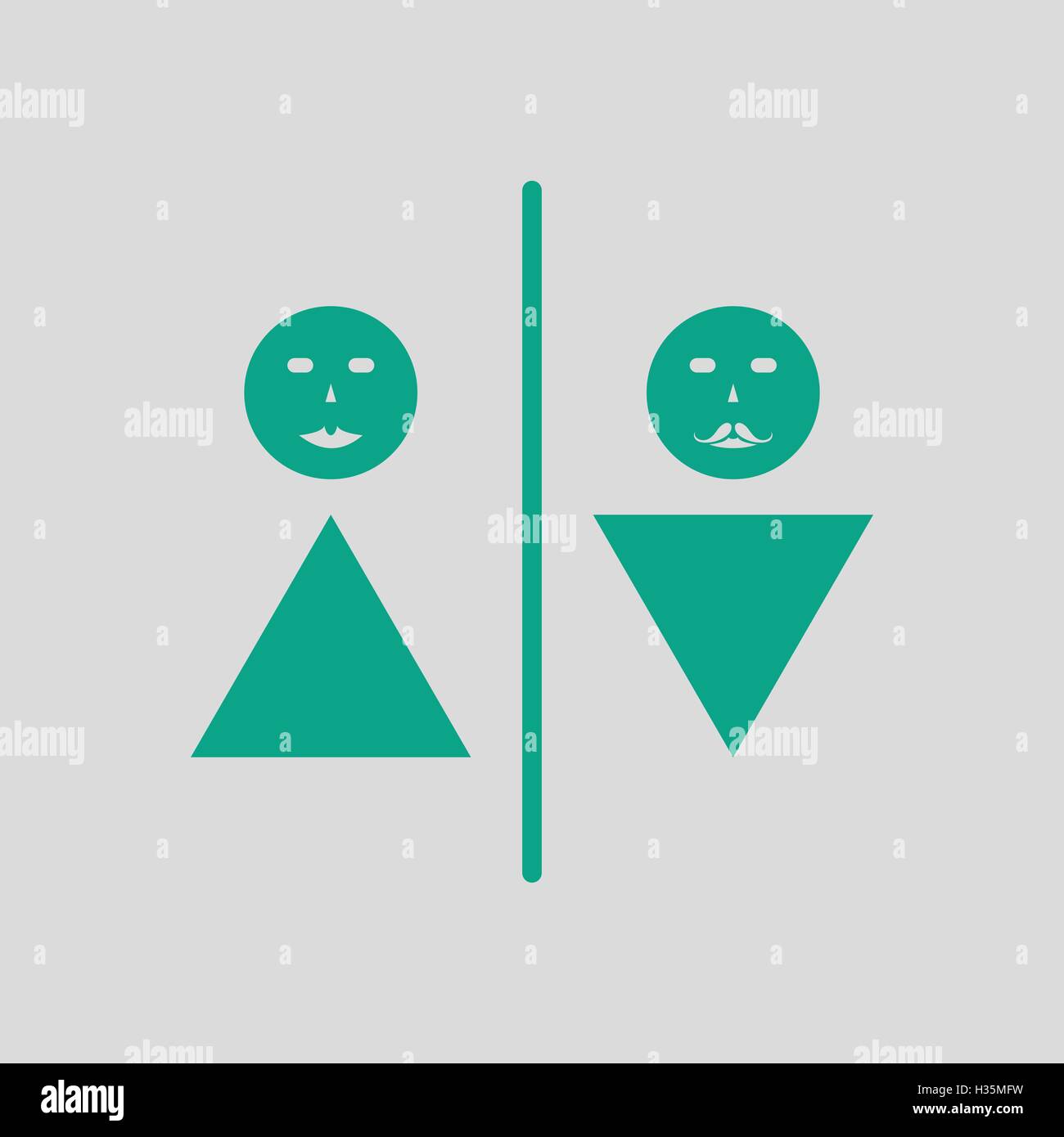 Toilet icon. Gray background with green. Vector illustration Stock ...
