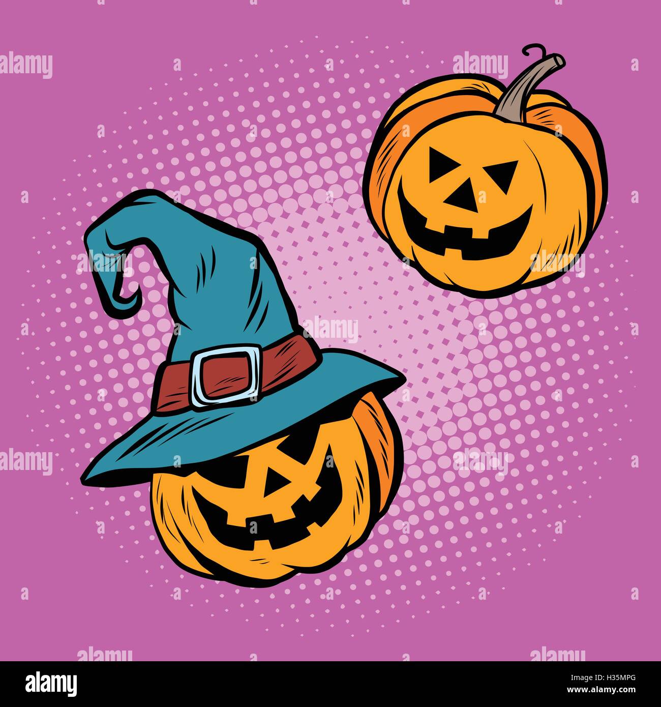Evil scary pumpkin face Stock Vector Images - Alamy
