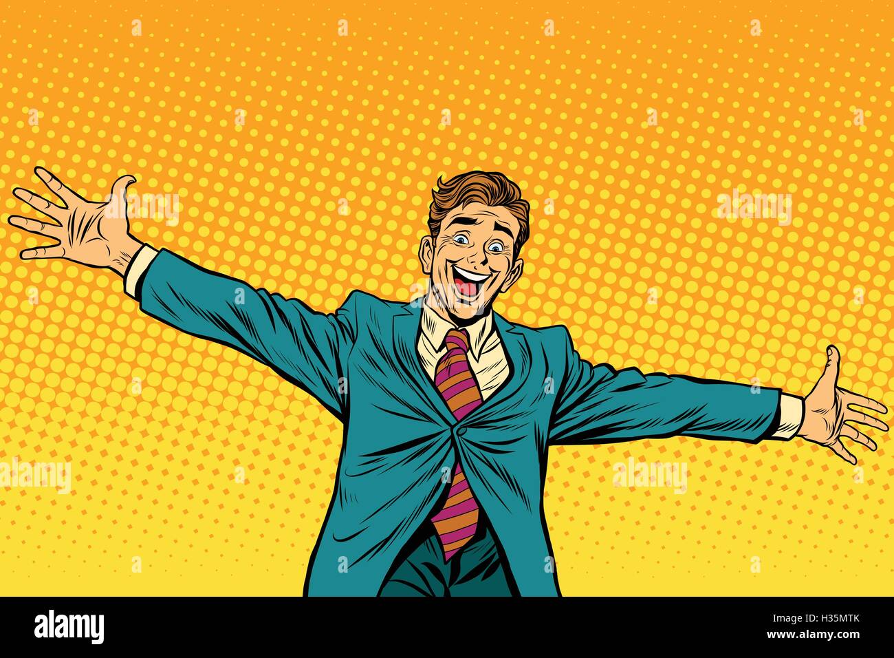 Joy meeting Stock Vector Images - Alamy