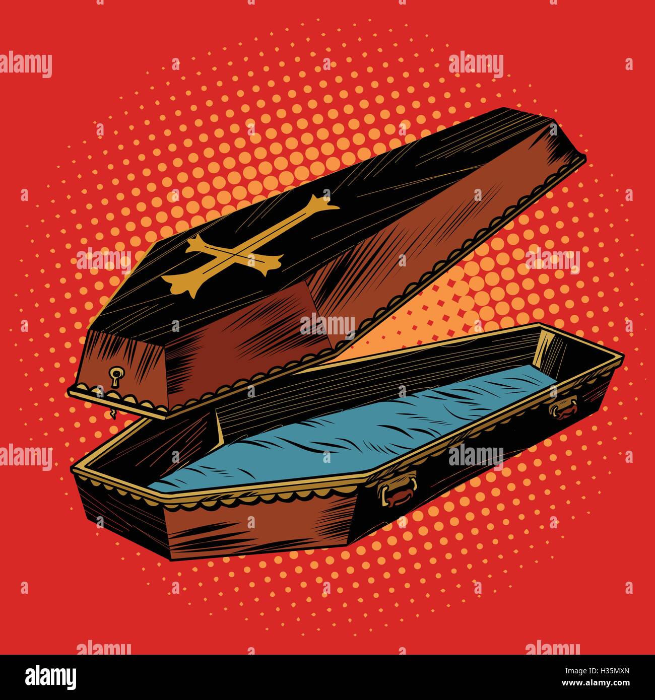 Halloween coffin cross design hi-res stock photography and images - Alamy