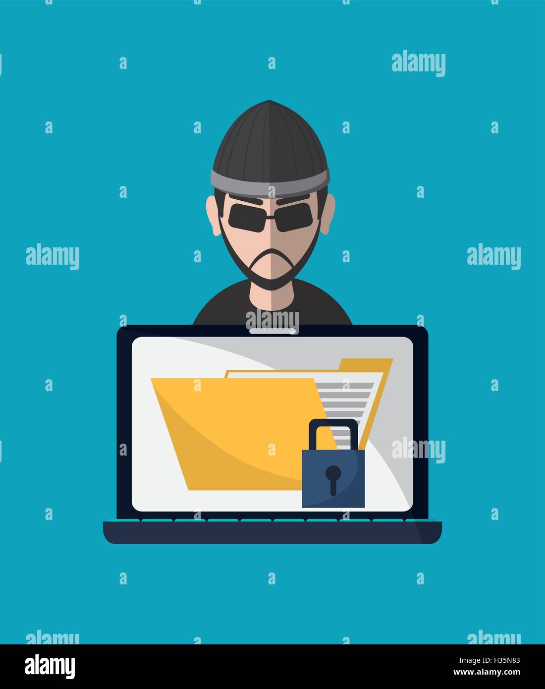 virtual security system icons image Stock Vector Image & Art - Alamy