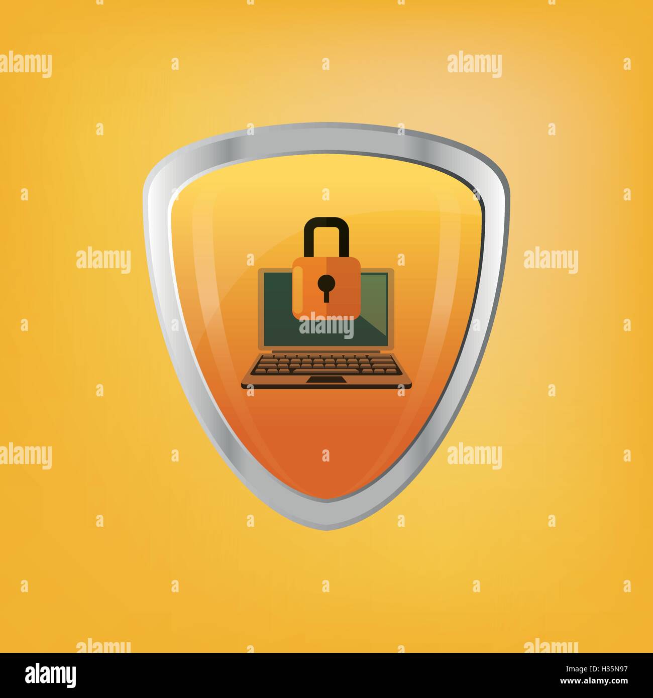 virtual security system icons image Stock Vector Image & Art - Alamy