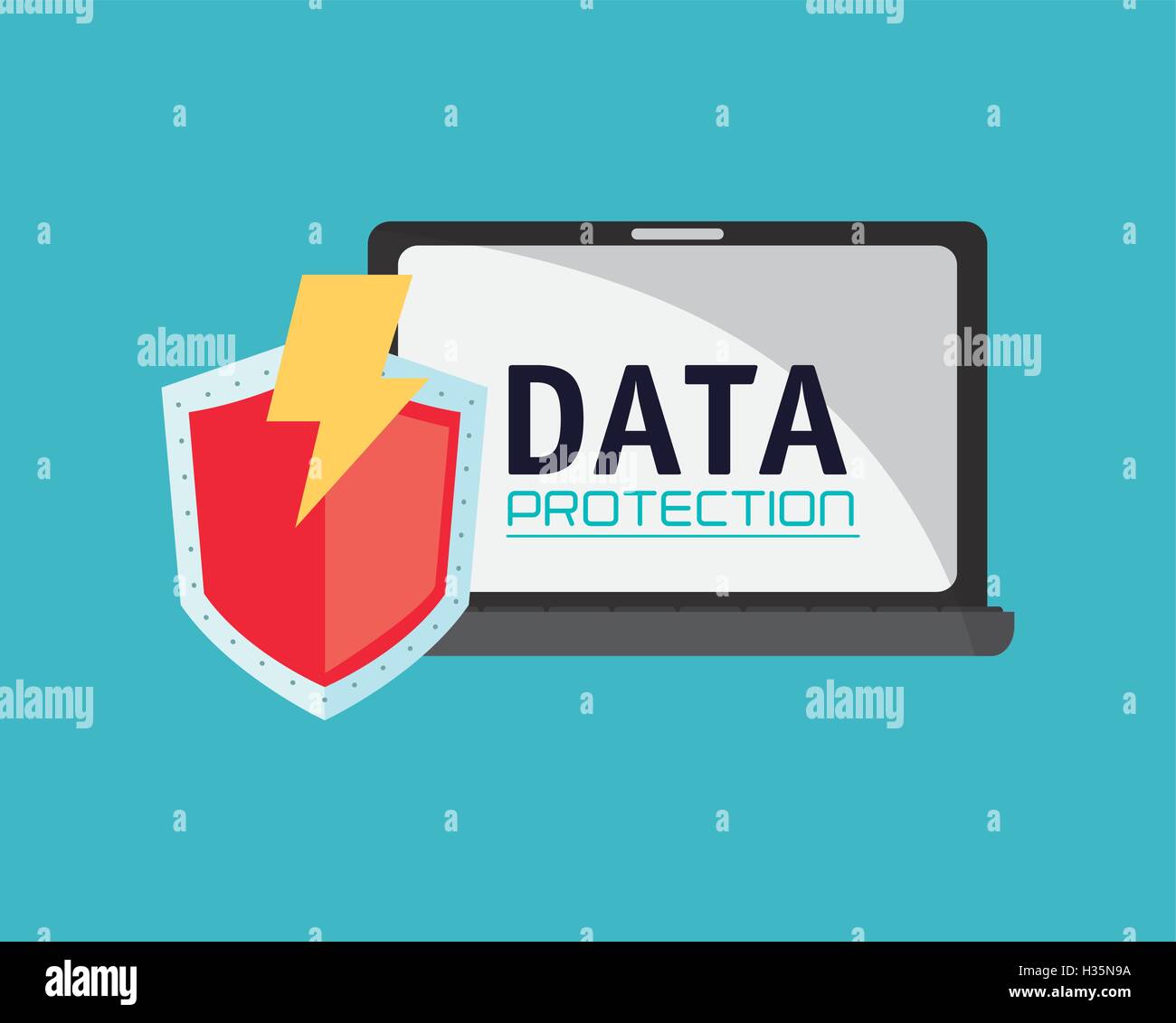 virtual security system icons image Stock Vector Image & Art - Alamy