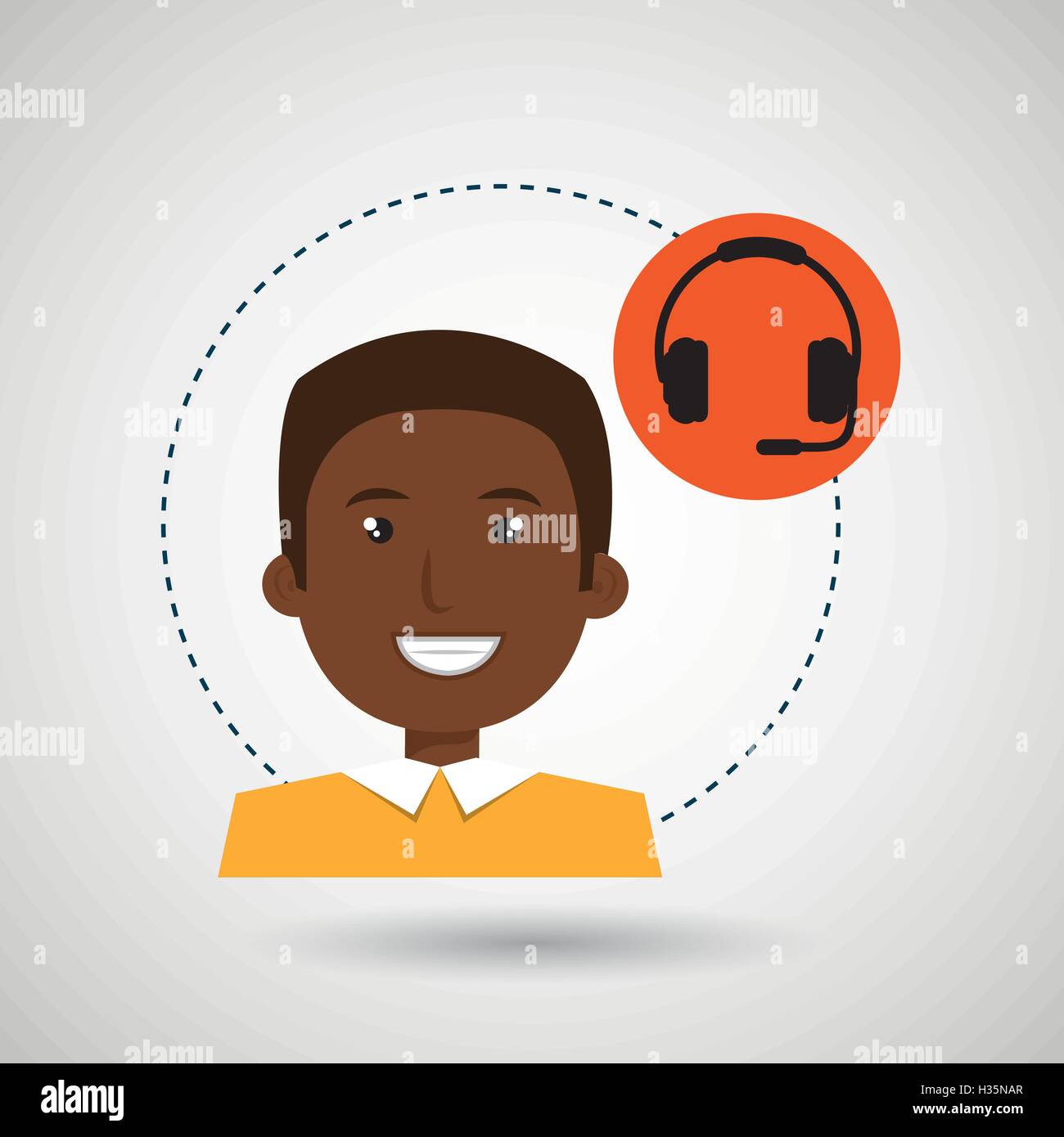 man headphone isolated design Stock Vector Image & Art - Alamy