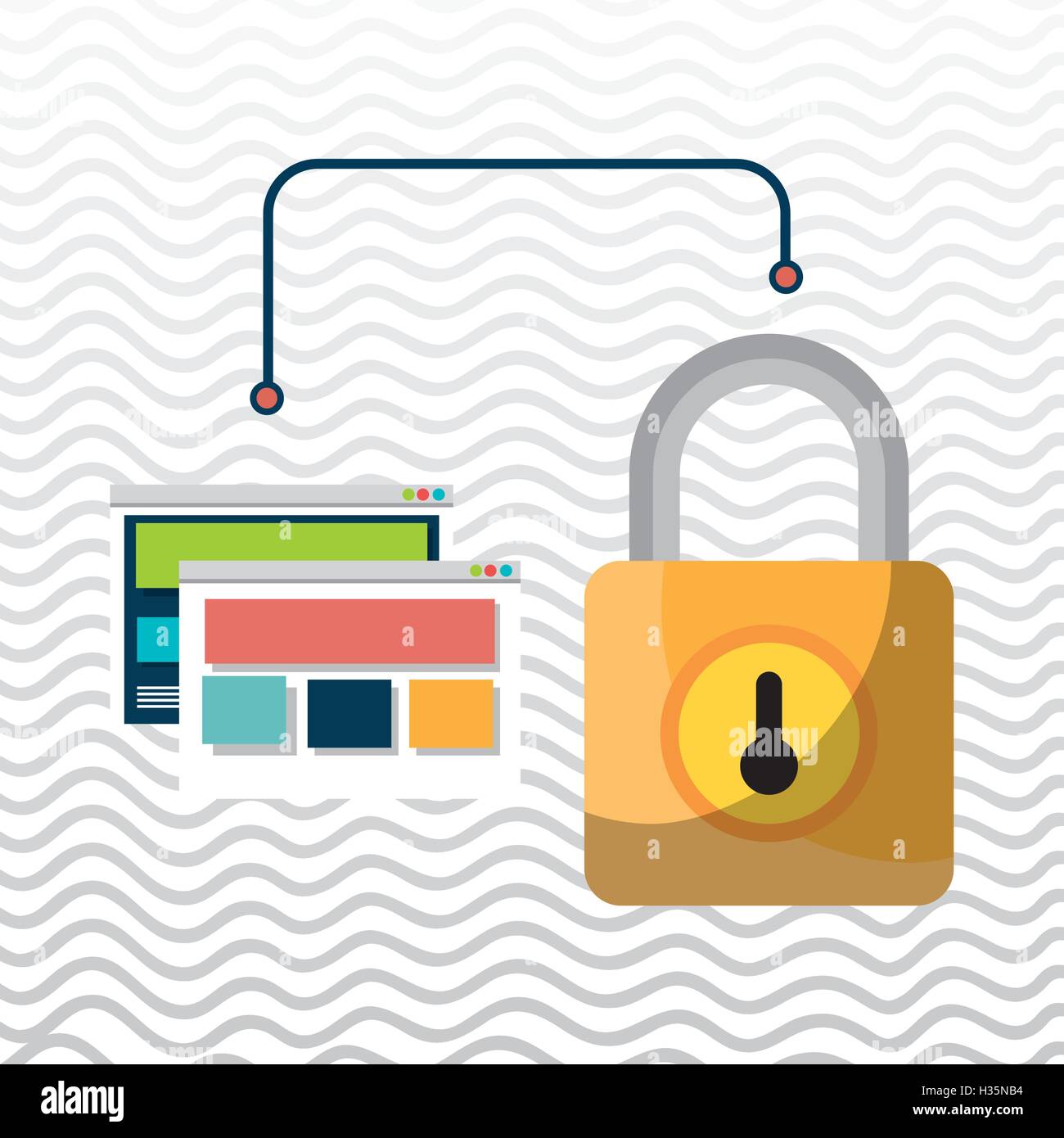 web page padlock secure Stock Vector Image & Art - Alamy