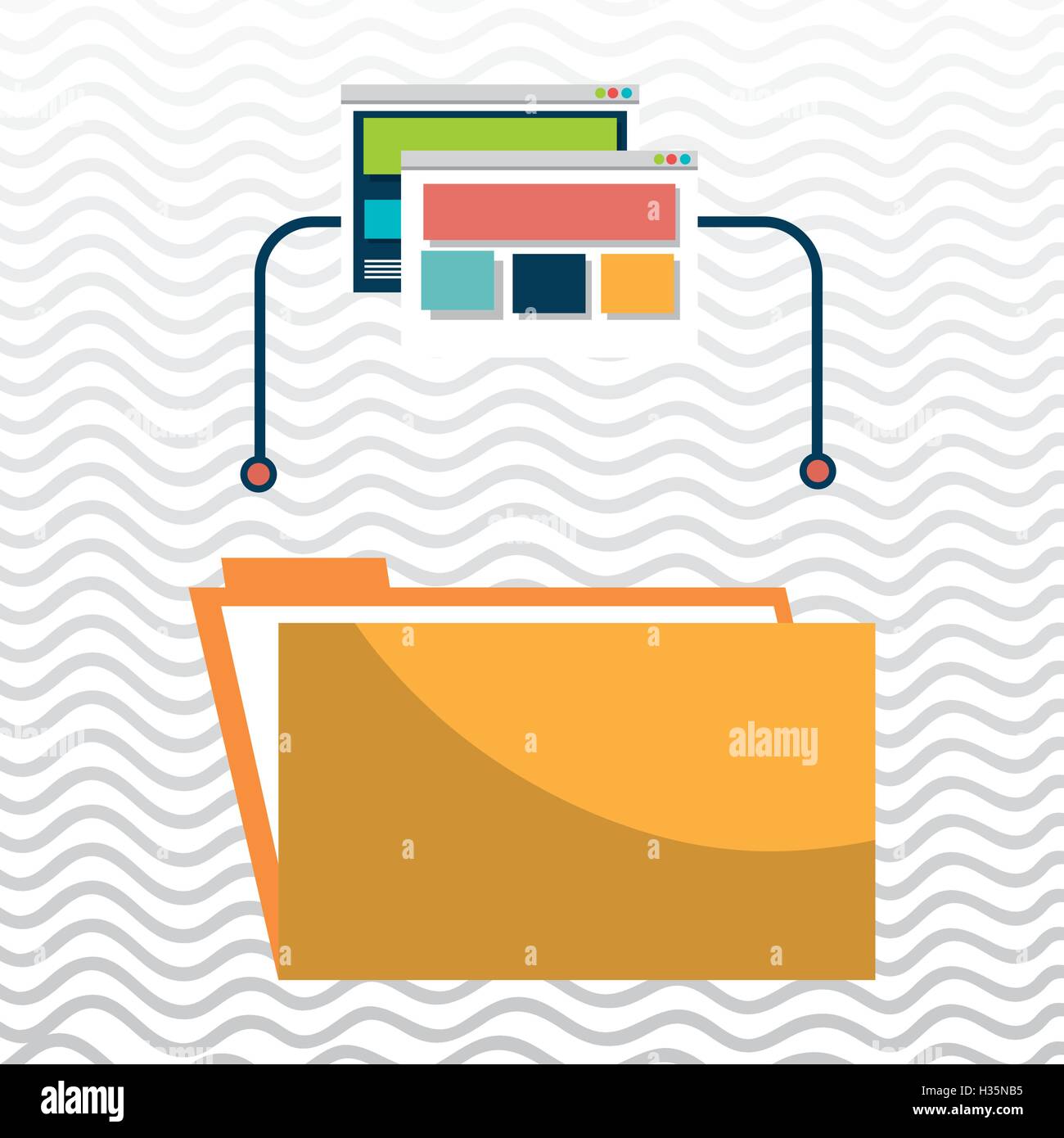 folder file web page Stock Vector Image & Art - Alamy