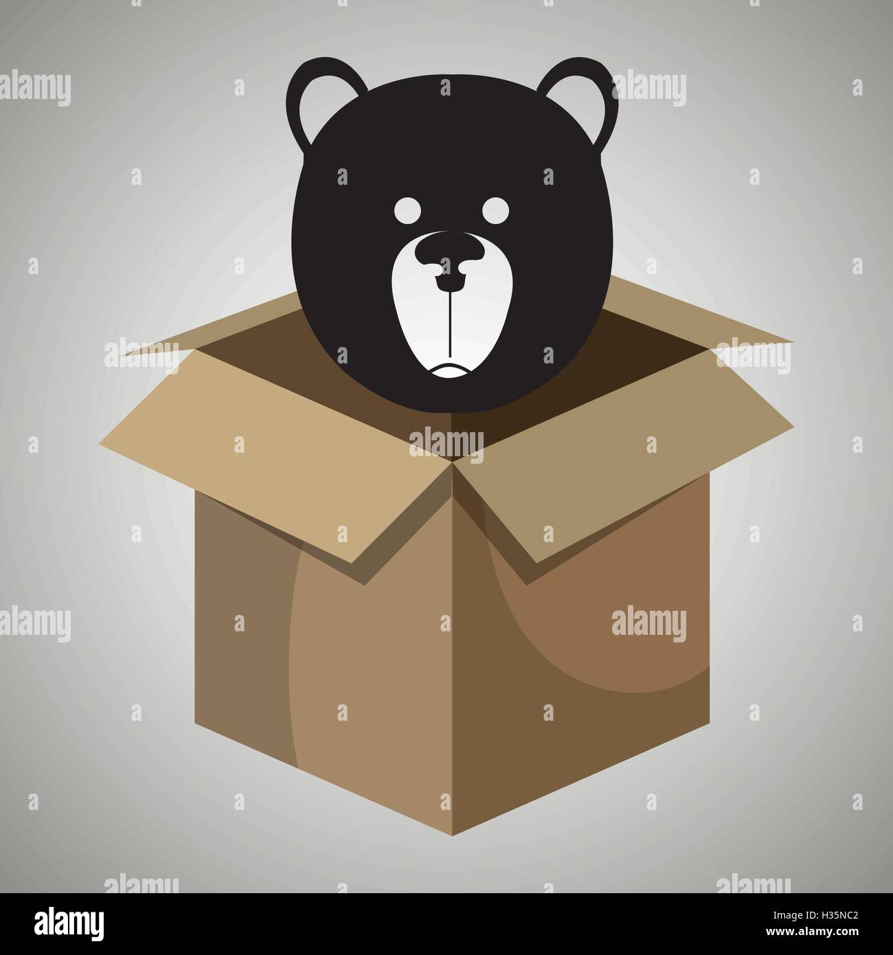 box bear toy Stock Vector Image & Art - Alamy