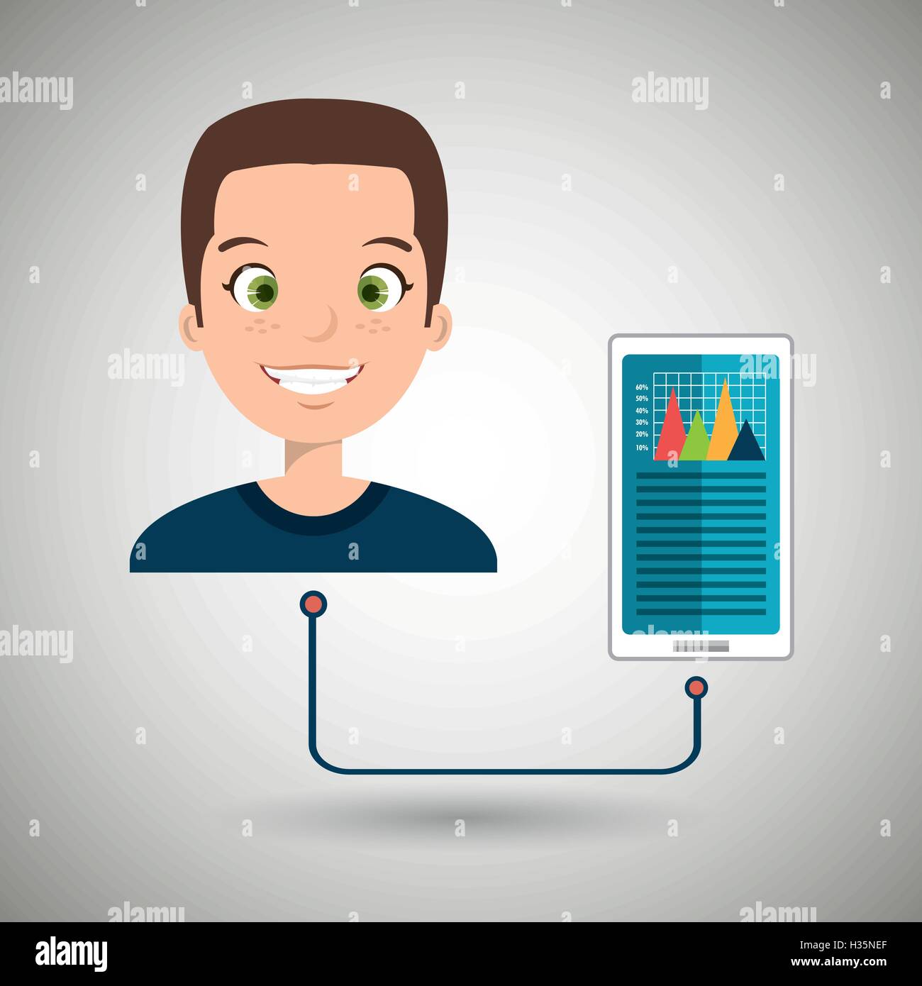 man cartoon infographic statistics Stock Vector Image & Art - Alamy