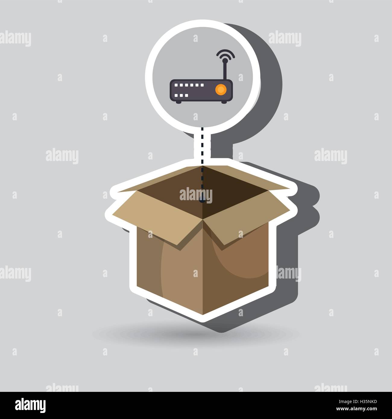 box router signal connect communication Stock Vector Image & Art - Alamy