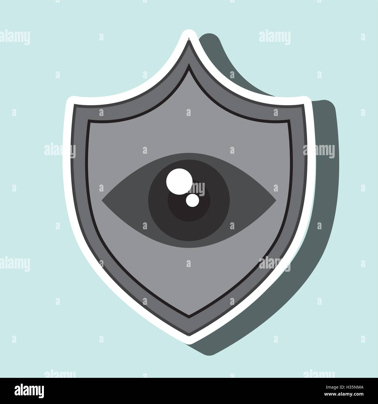 symbol eye alert data Stock Vector Image & Art - Alamy