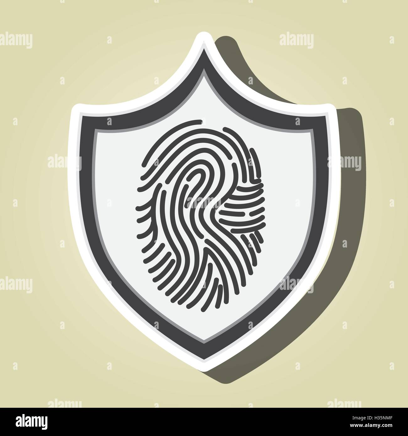 symbol finger print data Stock Vector Image & Art - Alamy