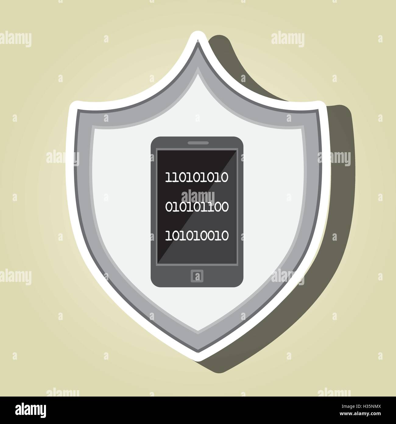 symbol smartphone binary data Stock Vector Image & Art - Alamy