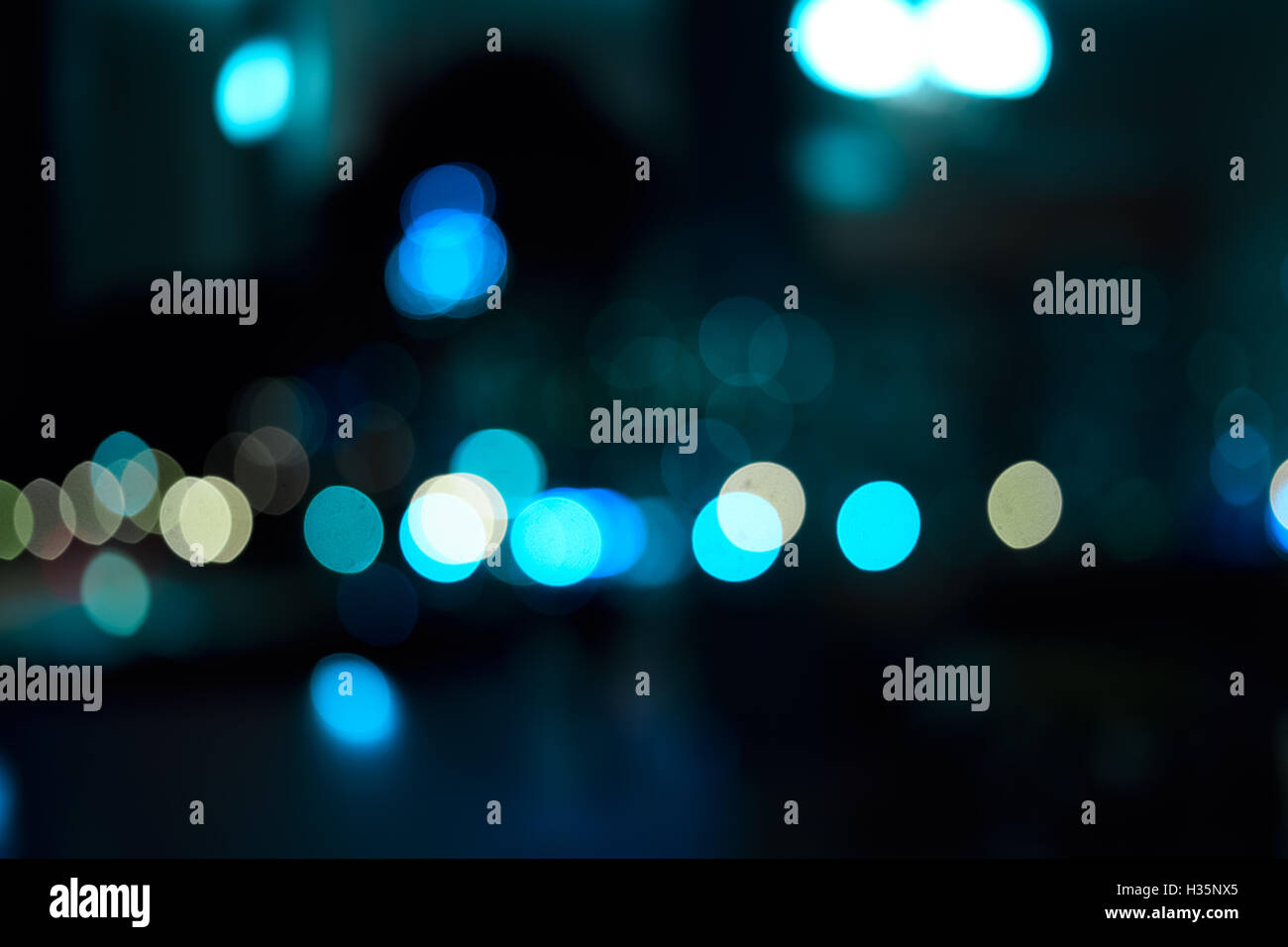 Bokeh night city Stock Photo - Alamy
