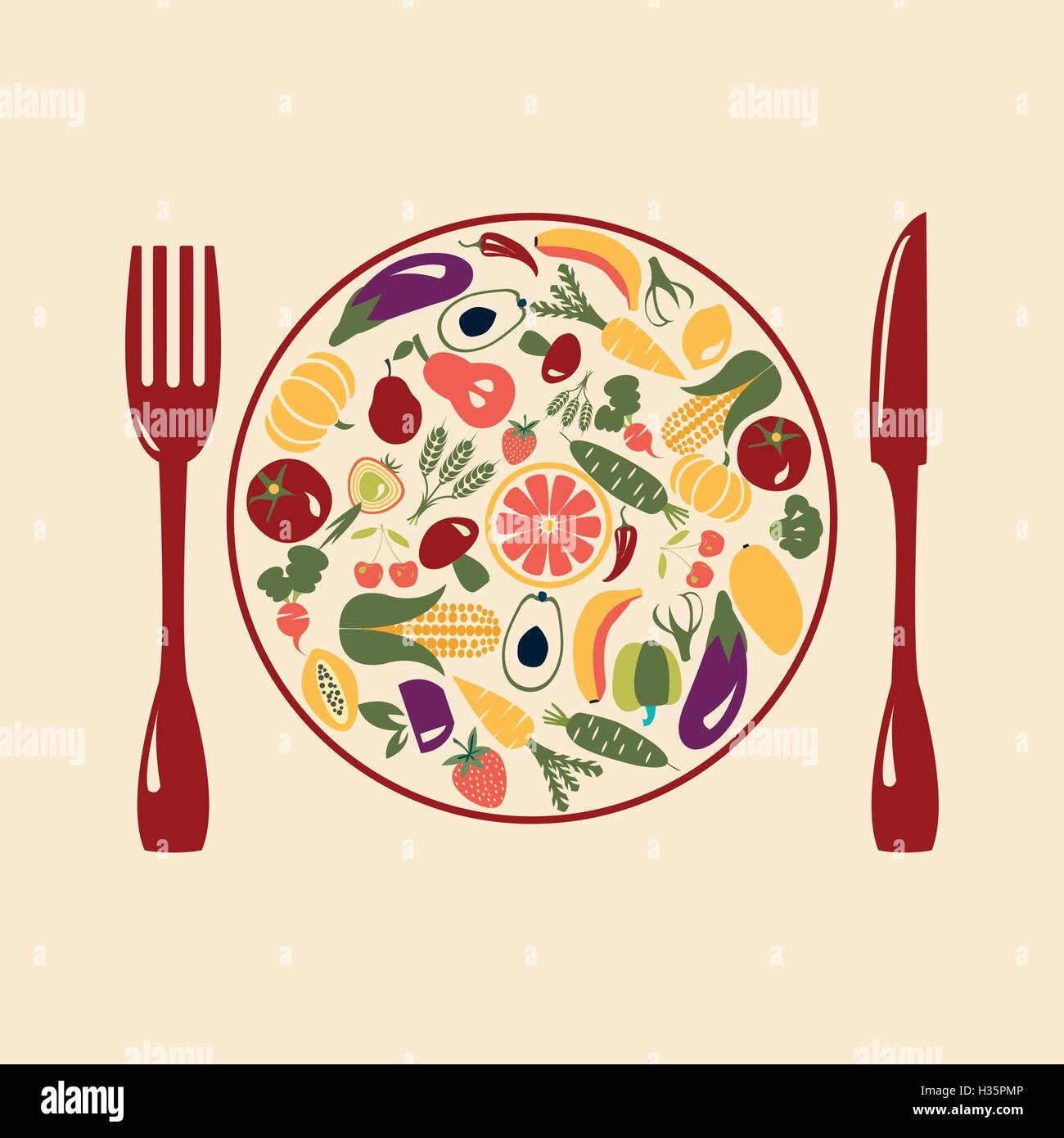Healthy Food , Restaurant Icons Stock Vector Image & Art - Alamy