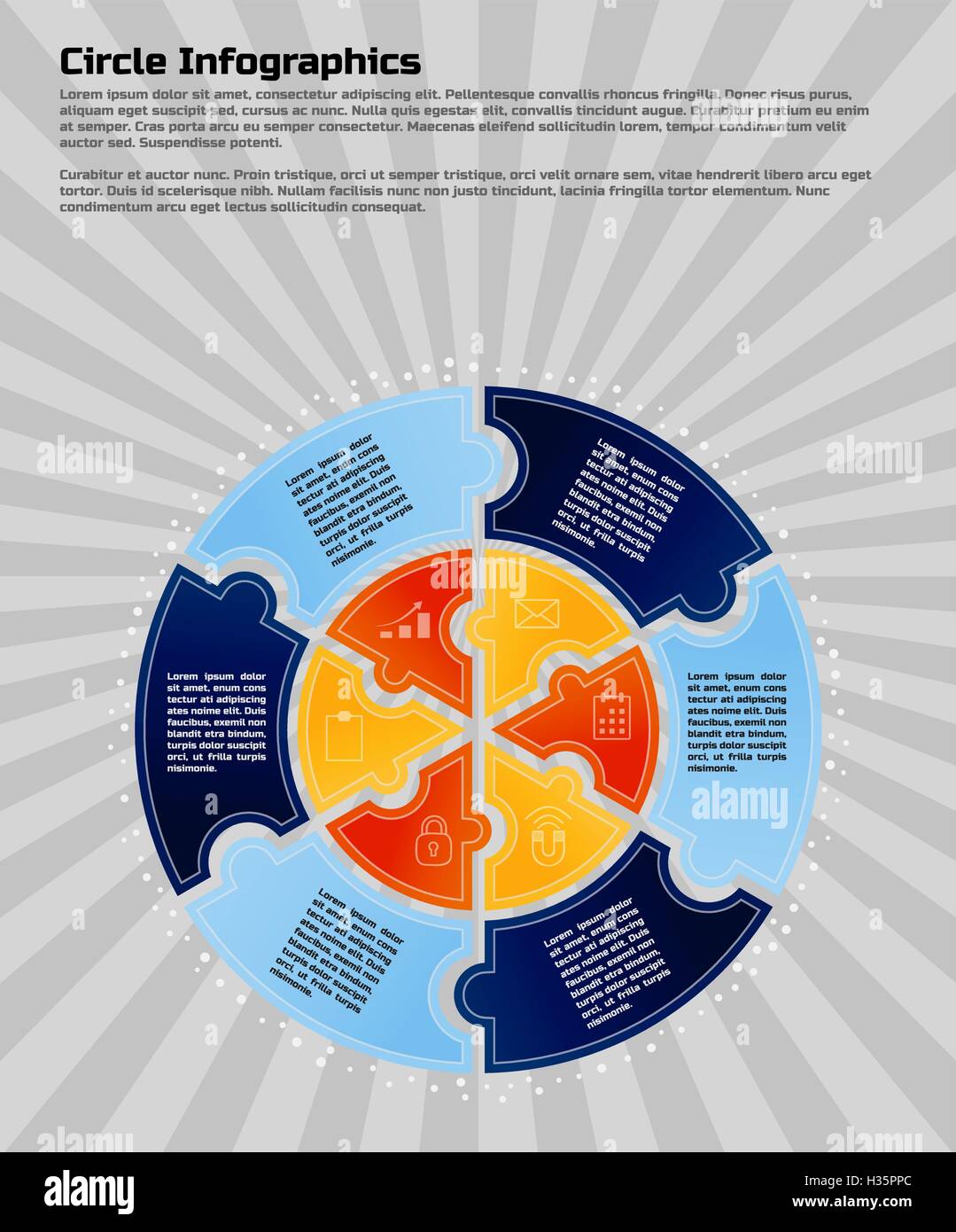 circular infographic design template Stock Vector Image & Art - Alamy