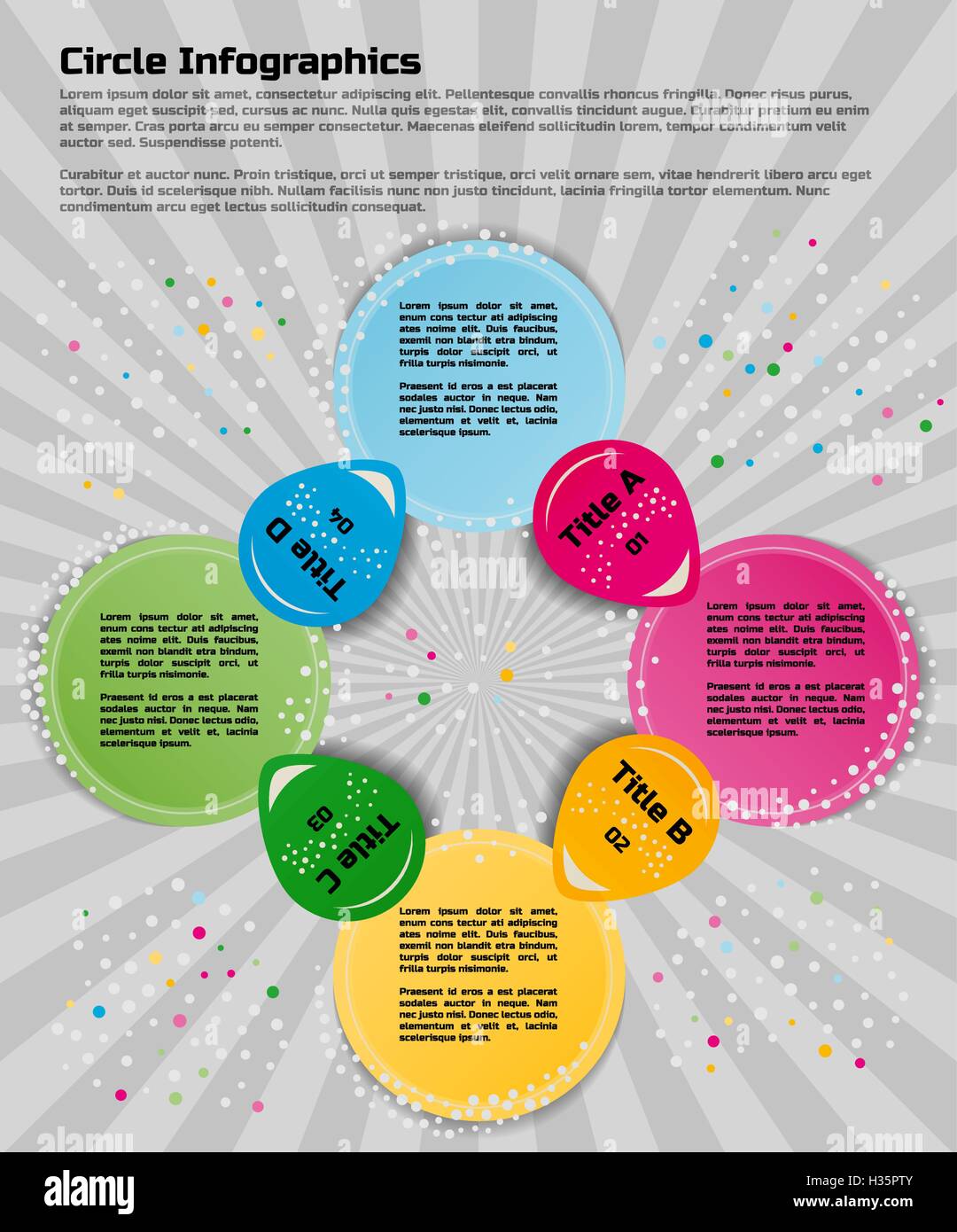 circular infographic design template Stock Vector Image & Art - Alamy