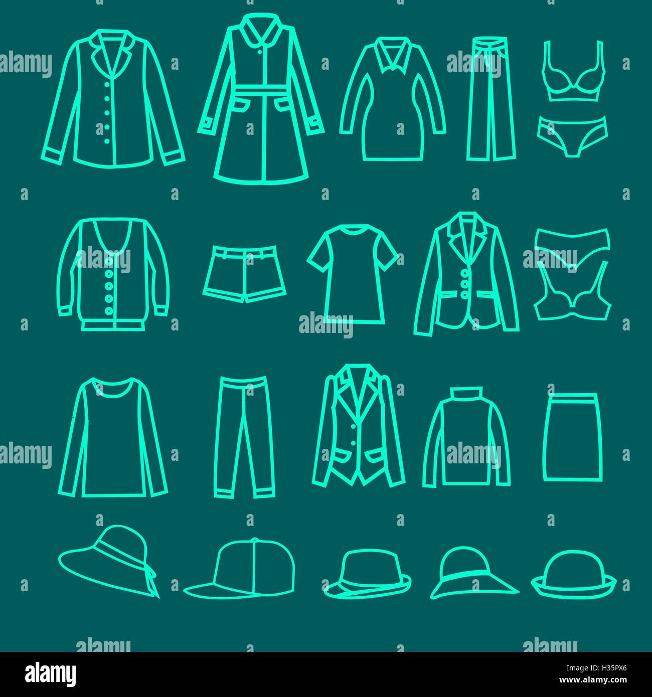 Accessoreis fashion Stock Vector Images - Alamy