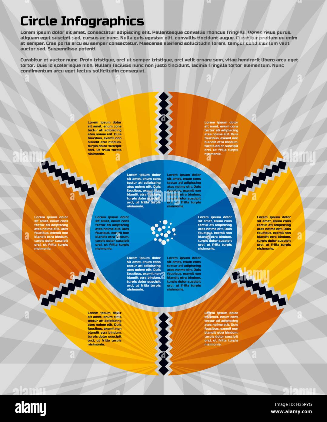 circular infographic design template Stock Vector Image & Art - Alamy
