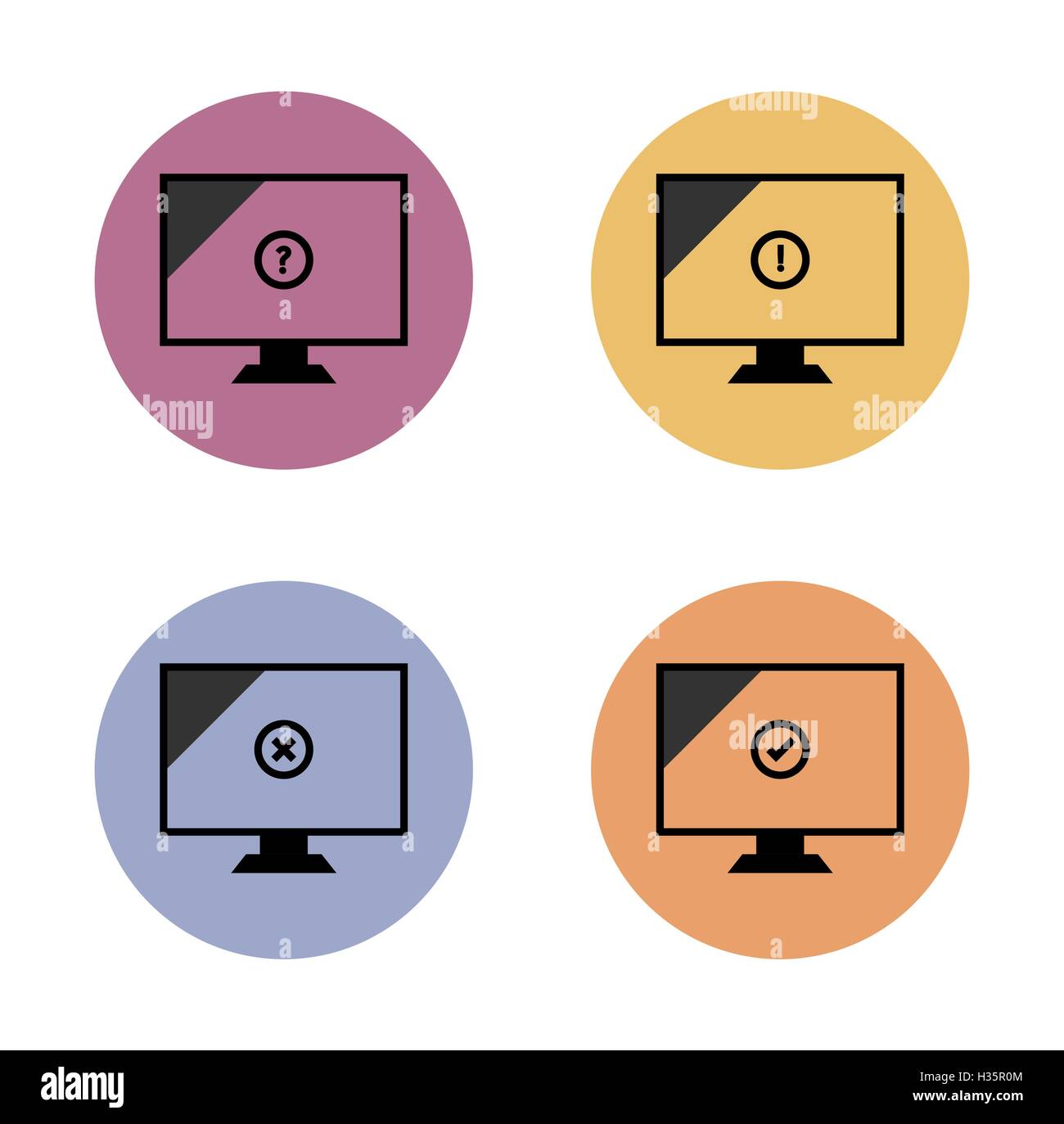 Monitor computer design Stock Vector Images - Alamy